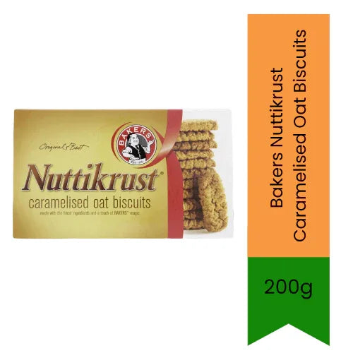 Bakers Nuttikrust Caramelised Oat Biscuits 200g – IndiaBazaar.co.za